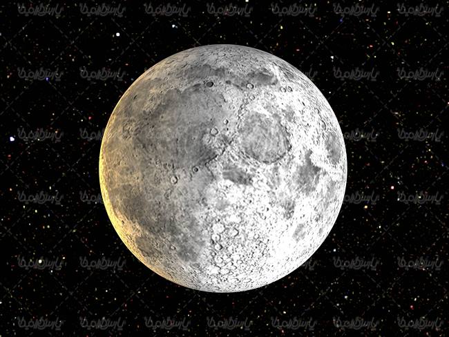 کره ماه فضا نوردی کهکشان منظومه شمسی ماه کامل - ایران طرح