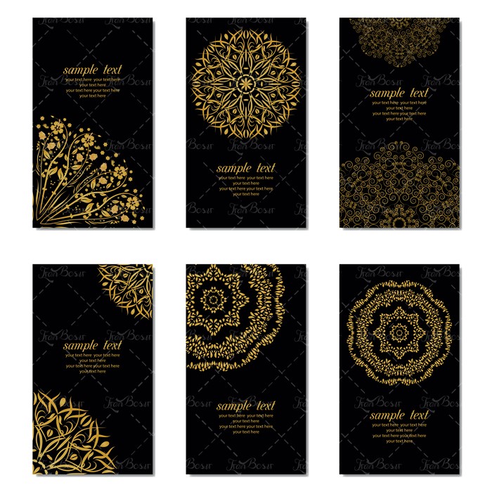 وکتور گل و بوته شمسه تذهیب کادر گل حاشیه گل4 - ایران طرح